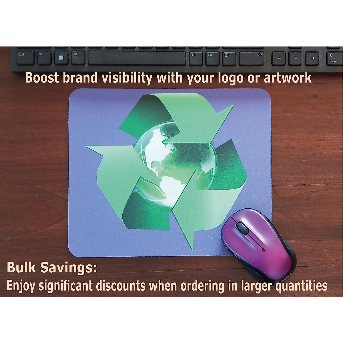 Personalized Mouse Pad - Add Pictures, Text, Logo or Art Design and Make Your Own Customized Mousepad. Each Custom Mouse Mat Comes in a Colorful Gift Bag. Personalized Your Gaming Mousepad