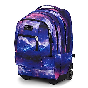 JanSport Driver 8 Rolling Backpack - Wheeled Travel Bag with 15-Inch Laptop Sleeve, One Size, Space Dust