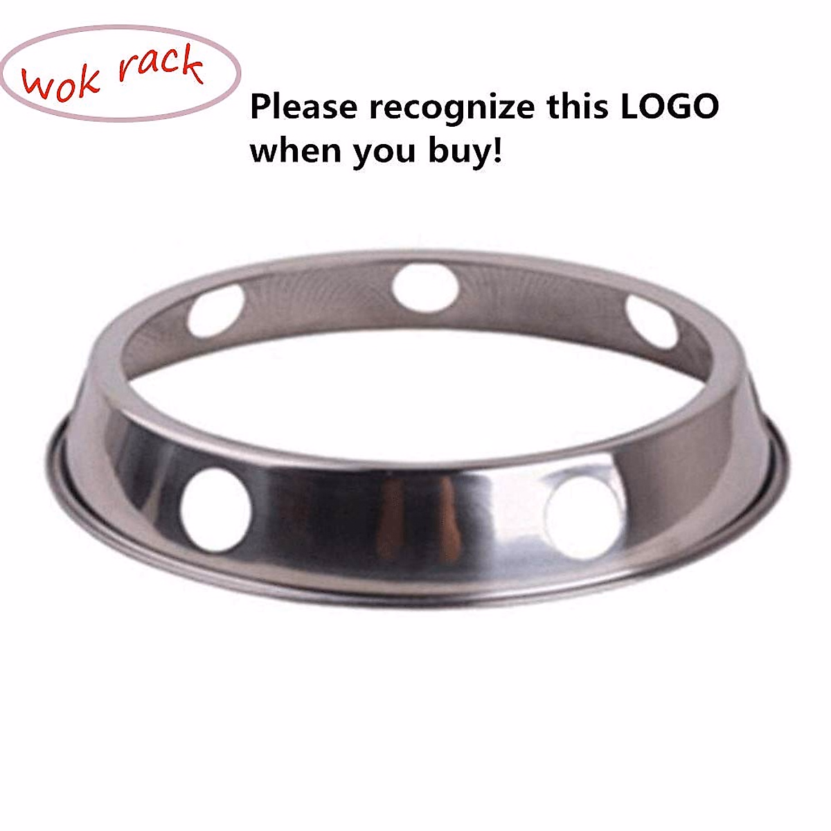 NAZYSAP Wok Ring for Gas Stove,1 Pack Potholders for Kitchens 7.99 and 9.13 Inch Reversible Size Wok Stand Suitable for Most Woks