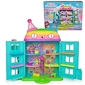 Gabby’s Dollhouse, Cakey’s Fruit Smoothie Balcony Playset, 8-Pcs with Toy Figures, Dollhouse Accessories & Sensory Play, Kids Toys for Girls & Boys 3+
