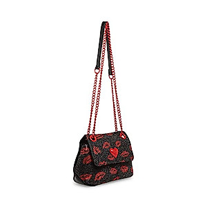 Betsey Johnson Shine Art Convertible Bag, Red