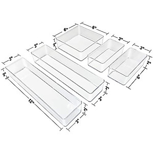 Sorbus Skin care organizer, Storage bin for Drawer organizers for cosmetic, Bathroom, Vanity