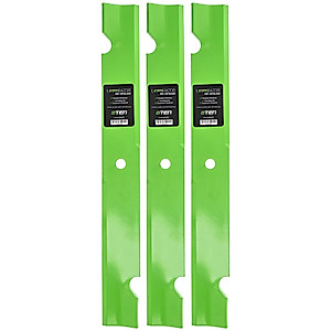 8TEN LawnRAZOR Mower Blade Set for Husqvarna LZ6123 iZ6123 539101733 Snapper 1520842 5020842 Bobcat 42180B (High Lift)