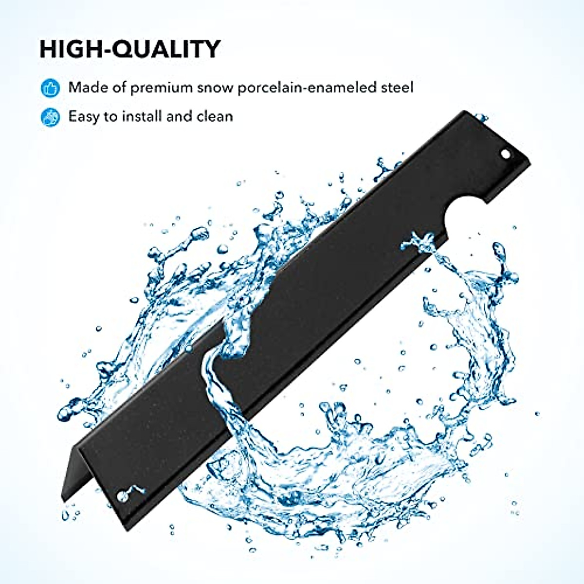 Stanbroil Porcelain Enameled Flavorizer Bars for Weber Genesis II/LX 300 Series (2017 and Newer) Gas Grills, Replacement Parts for Weber 66032/66795, 5 Pack