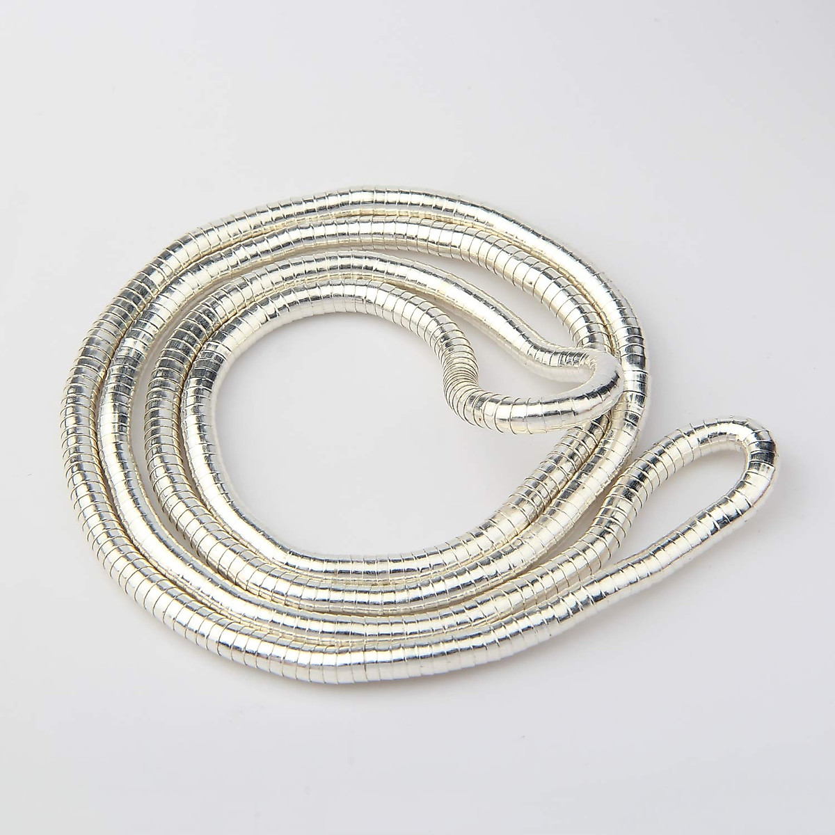 BNQL Bendable Snake Necklace Flexible Multi-purpose Necklace (Silver)