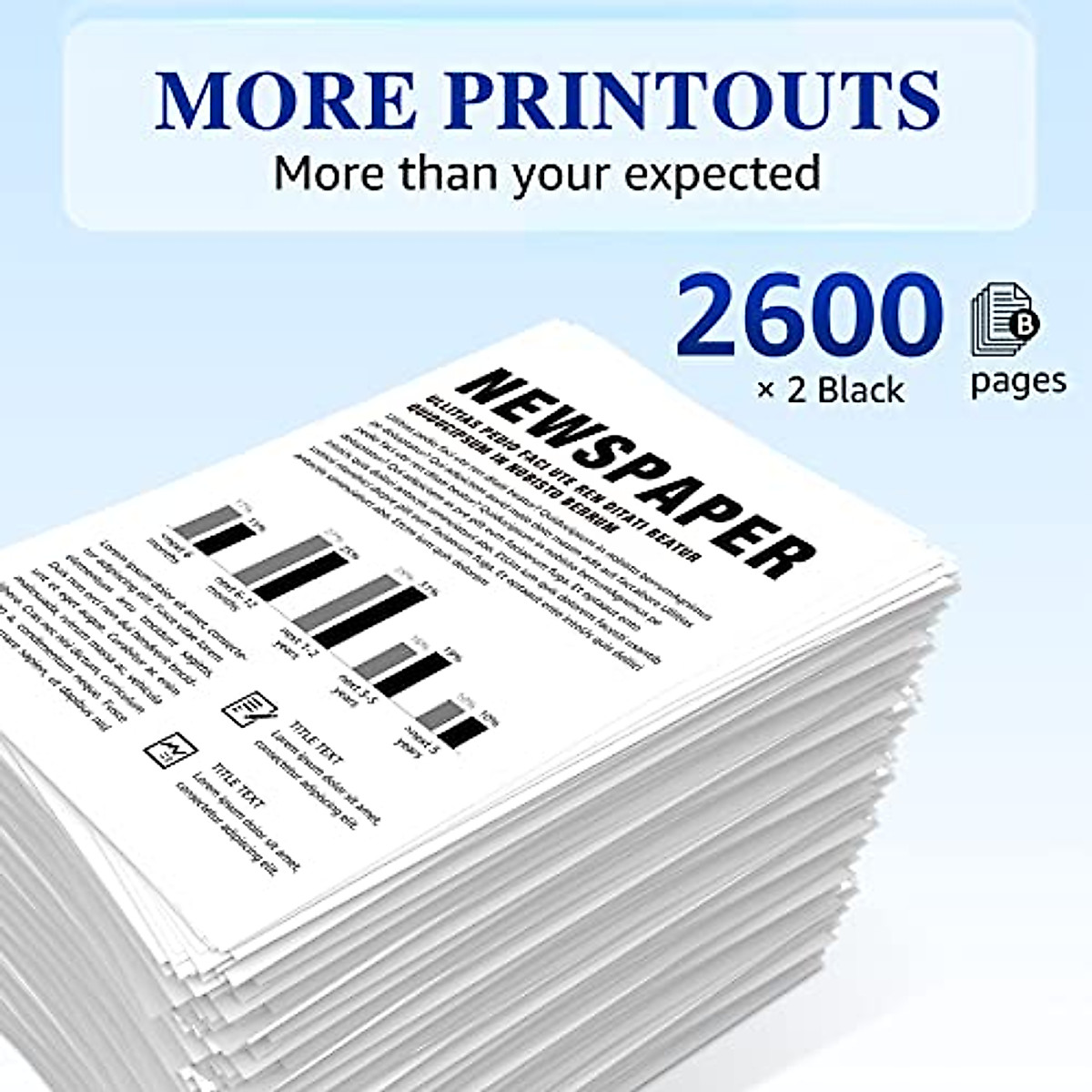 HaloFox Compatible Toner Cartridge for Brother TN660 TN-660 TN-630 TN630 for Brother MFC-L2700DW HL-L2300D HL-L2360DW HL-L2320D HL-L2340DW HL-L2380DW DCP-L2540DW MFC-L2740DW Printer (Black, 2-Pack)