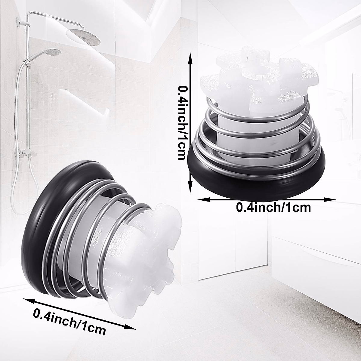 BBTO 2 Pieces Replacement Part Reservoir Tank Valve Gasket Compatible with Waterpik Water Flossers WP660/662/674/676EC, WP100, WP112, Washer Reservoir Plug, Prevent Leaking