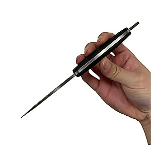 S-TEC 9" Full Tang Tactical Knife with ABS Swivel Sheath - GEN 2 - (Brilliant Silver)