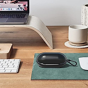 Geekria TPU Case Cover Compatible with Sony WF-C500 True Wireless Earbuds, Earphones Skin Cover, Protective Carrying Case with Keychain Hook, Charging Port Accessible (Clear)