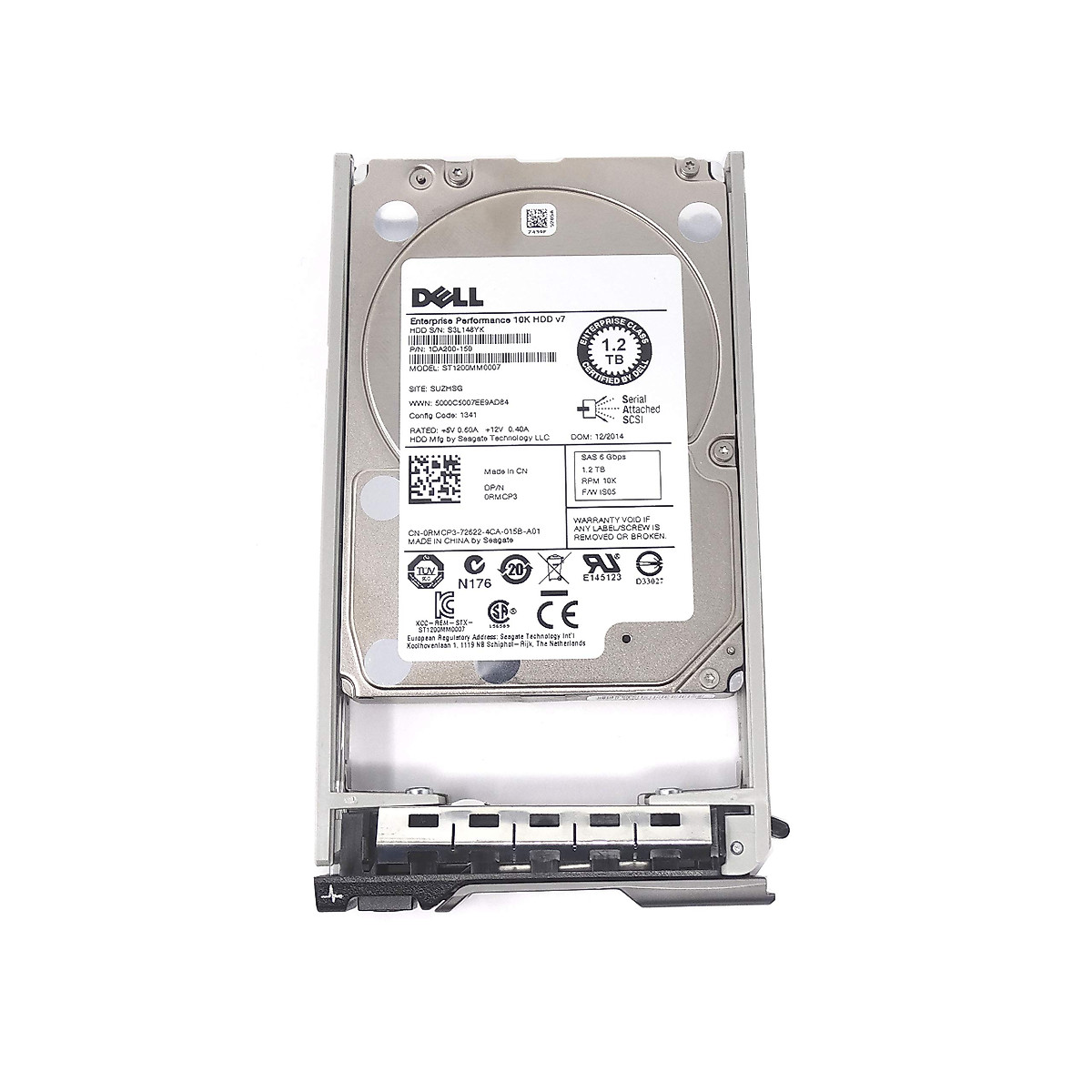 36RH9-ALT Dell Enterprise 1.2TB 10K 6Gbps SAS 2.5'' Hard Drive w/Tray ST1200MM0007
