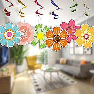 54 Pcs Spring Flower Cutouts Spring Time Cut-Outs for Party Classroom Decoration