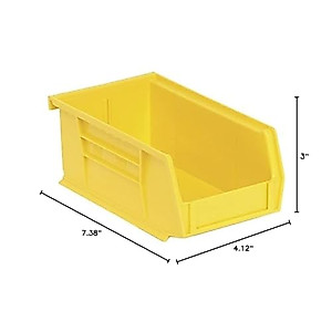 Box Partners Quantum Storage Bin BINP0743Y, Yellow
