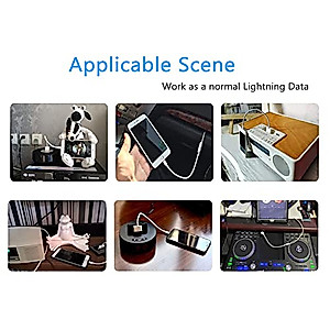 Apple Lightning to 30-Pin Adapter, MFi Certified 8 Pin Male to 30 Pin Female Connector Converter with iPhone Charger Cable Cord Compatible iPhone 12 11 X 7 6P 5S 4S 4 3 3G/iPad/iPod (Black)