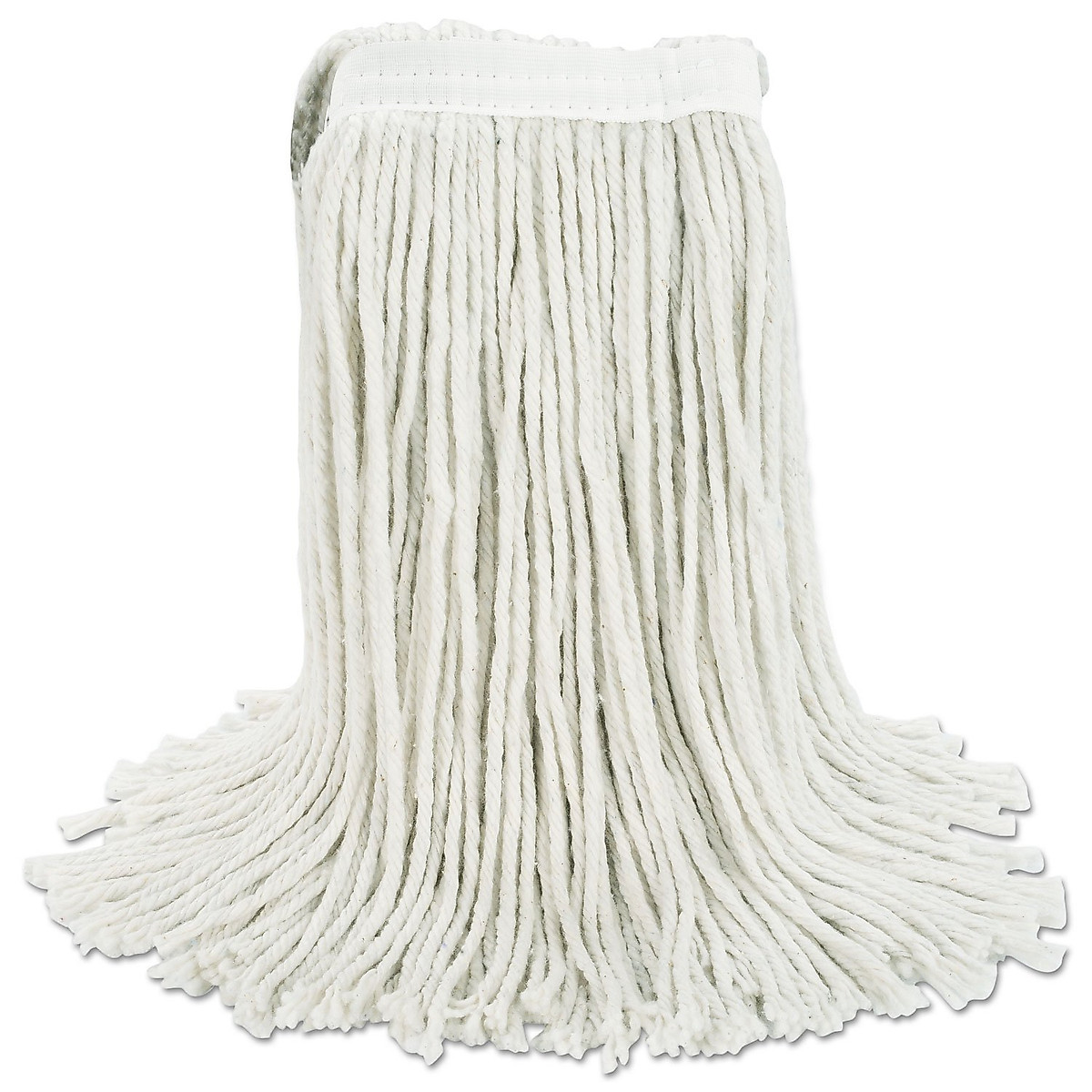 Boardwalk BWK224CCT 24 oz. Cotton Premium Cut-End Wet Mop Heads - White (12/Carton)