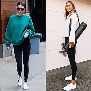 High Waisted Leggings for Women - Soft Athletic Tummy Control Yoga Pants for Cycling Dance Tights