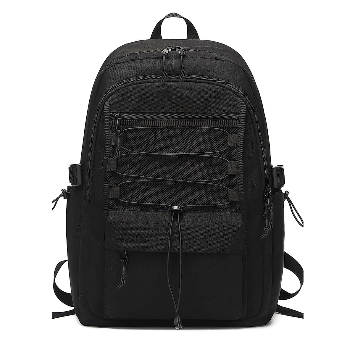 Lmeison Backpack for Girls School Backpacks for Teen Women College Bookbag Waterproof School Bag for Middle School High School Unisex Laptop Backpack Travel Daypack for Work, Black