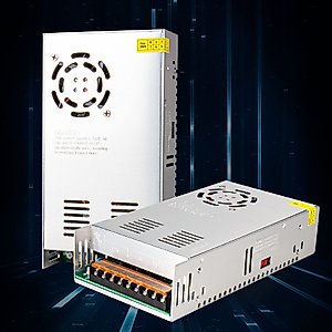 REALSUN 24V 20A Universal Switching Power Converter Adapter Transformer Regulated Supply AC to DC LED Driver 480w for CCTV, Radio, Computer Project, 215mm * 115mm *50mm