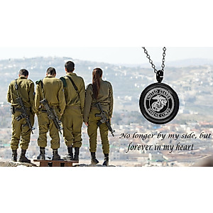 MEMORIALU Black MARINE CORPS Urn Necklace For Ashes Stainless Steel Memorial Pendant Cremation Jewelry for Men Women