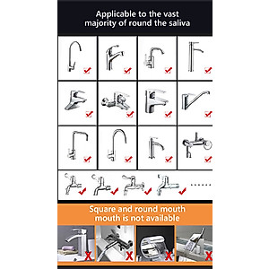 3Modes High Pressure Luxury Filtered Kitchen Water Faucet Aerator Home Pressure Water Diffuser Bubbler Water Saving Filter Shower Head Nozzle Tap Connector