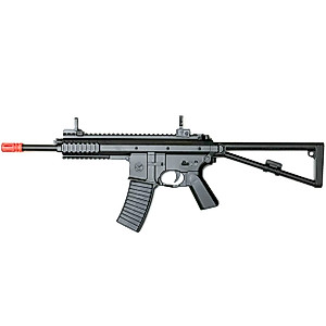 Airsoft Spring Powered Rifle Foldable Stock DE M307 Adjustable Hop Up Manual Safety 300 FPS with Free 1000 Bulldog Airsoft BBS 6mm