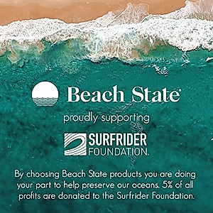 BEACH STATE Summerland 6.5 Feet Beach Umbrella with Fringe - Outdoor Umbrella - UV50+ Sun Protection (Laguna)