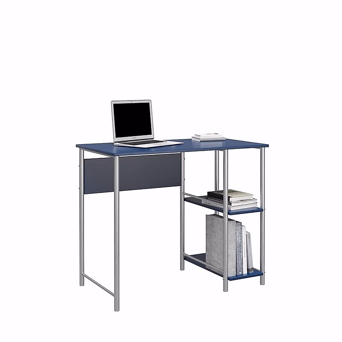 Ameriwood Home Mainstays Garrett Metal Student Computer Desk in Blue