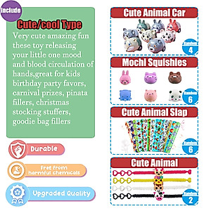 103PC Premium Party Favors for Kids,Assortment Cute Mini Pop Toys for Classroom Rewards,Carnival Prizes,Pinata Fillers,Treasure Chest, Prize Box Goody Bag Stuffers for 3-6-10 Boys and Girls