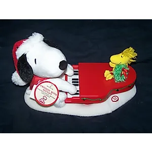 Hallmark Peanuts Swingin' with Snoopy and Woodstock Plush Interactive Holiday Display