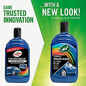 Turtle Wax 52709 Color Magic Car Paintwork Polish Restores Colour & Shine Blue 500ml