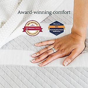 Leesa Original Foam 10" Mattress, Twin Size, Cooling Foam and Memory Foam / CertiPUR-US Certified / 100-Night Trial ,Grey