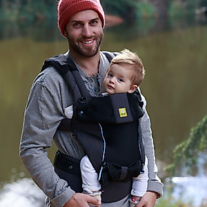LÍLLÉbaby 6-in-1 Pursuit All Seasons Ergonomic 6-in-1 Baby Carrier Newborn to Toddler - with Lumbar Support - for Children 7-45 Pounds - 360 Degree Baby Wearing - Graphite