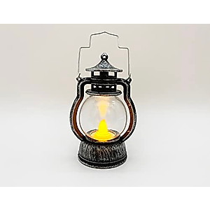 Hanging LED Lights Outdoor Landscape Lanterns with Retro Design for Patio, Yard, Garden and Pathway Decoration (Bronze Silver)