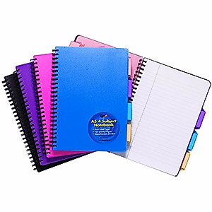 Tiger Stationery Ring Bound Subject Notebooks (A5) (Assorted)