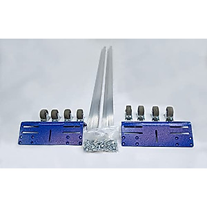 Lane Precision Products Router Sled For Wood Slab Flattening, 72" Extruded Aluminum Rails, Router Sled Plate Included, Slab Guide Jig, Router Jig, Slab Jig, Slab Flattening Mill