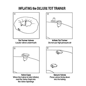 SwimSchool Deluxe Swim Trainer – Heavy Duty Toddler Swim Vest Floatie – Comfortable Sweater-Fit Design with Adjustable Safety Seat – Berry/Blue