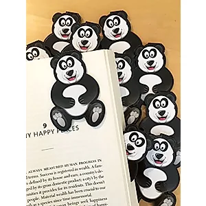 Panda Bulk Bookmarks for Kids Girls Boys - Set of 10 - Animal Bookmarks Perfect for School Student Incentives Birthday Party Supplies Reading Incentives Party Favor Prizes Classroom Reading Awards!