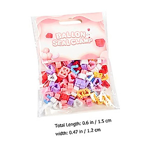 Amosfun 500 Pcs Balloon Seal Clip Balloon Rings Buckle Balloon Connector Clip Balloon Arch Clip Sports Balloons Sealing Balloon Clip Balloon Arch Folder Balloon Ties Arched Set Plastic