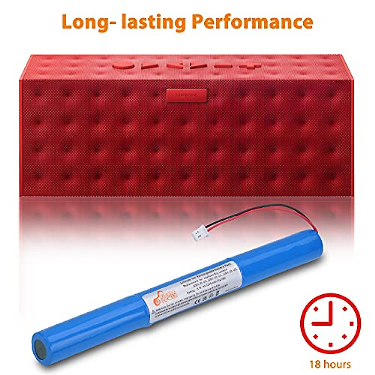 Pickle Power 3250mAh Battery for Jawbone Big Jambox Wireless Bluetooth Speaker, fits 8390-KA02-0580 J200 ICR18650F1L