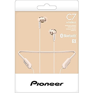 Pioneer Neck Band Type Bluetooth Earphone SE-C7BT-G (Champaign Gold)【Japan Domestic Genuine Products】 【Ships from Japan】