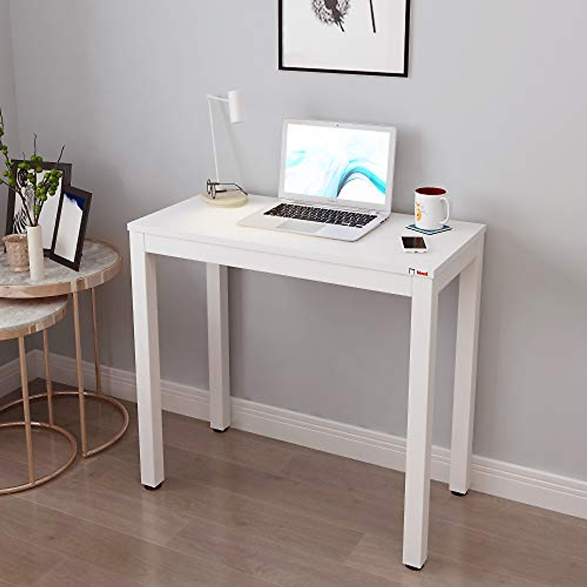 Need Small Table - 31.5 Inch Study Desk for Narrow Spaces,Sturdy and Heavy Duty Study Workstation for Laptop-Easy Assembly Homework Desks AC3DW8040