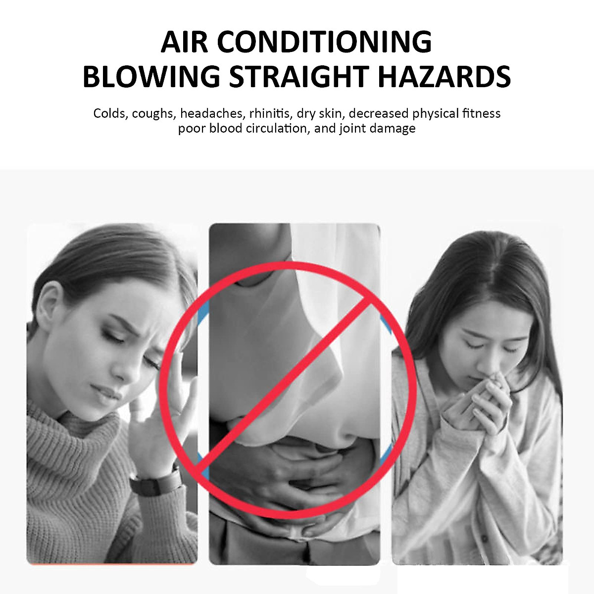 FhonLee Adjustable Air-Conditioning Air Deflector, Air Conditioning Air Outlet Anti-Direct Blowing Baffle Wind Guide Cover for Home/Office/Office Buildings (White - 15.75 x 7.88 Inch)