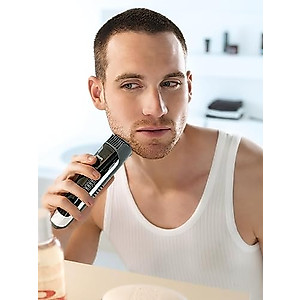 Philips Norelco BeardTrimmer 7300, vacuum trimmer with adjustable length settings (Model # QT4070/41)