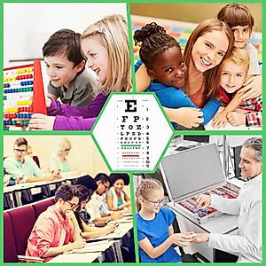 Snellen Eye Chart, Eye Charts for Eye Exams 20 Feet 22×11 Inches, Low Vision Eye Test Charts for Wall Décor Kids Gifts