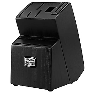 Chicago Cutlery Malden 16 Piece Stainless Steel Kitchen Knife Block Set, Stainless Steel Blade that Resist Rust, Stains, and Pitting