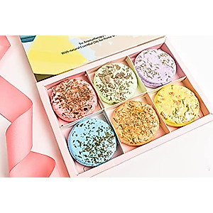 Aromatherapy Shower Steamers Variety Pack of 6 Shower Bombs With Essential Oils For Relaxation Shower Bomb Melts Shower Steamer Tablets Fizzies For Home Spa For Women