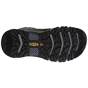 KEEN Women's Ridge Flex Mid Height Waterproof Hiking Boots, Castor Grey/Dubarry, 9