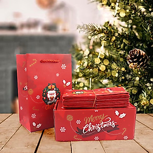 Estivaux Christmas Surprise Box for Money, Exploding Surprise Box Xmas Santa Gift Box Surprise Gift Box Red Bouncing Money Box Cash Explosion Gift Box for Present Christmas Party Supplies