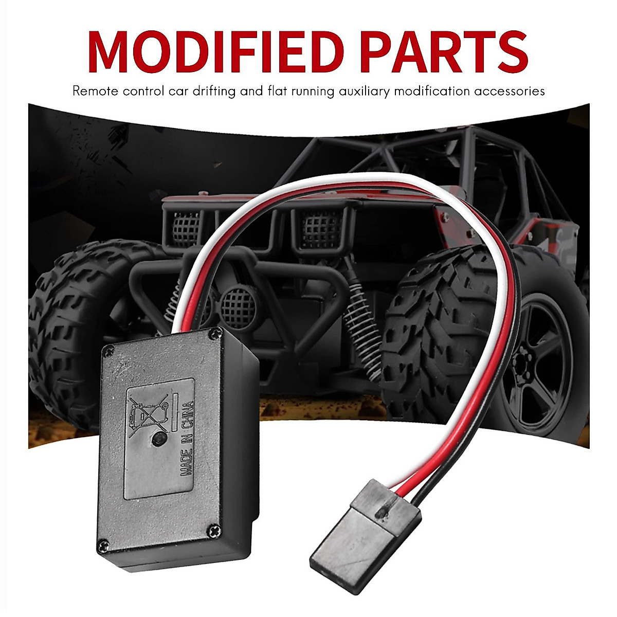 GIUIN Mini Gyro Gyroscope for D12 1/10 RC Car Drift Car Steering Output Integrated Compact Light-Weight Design