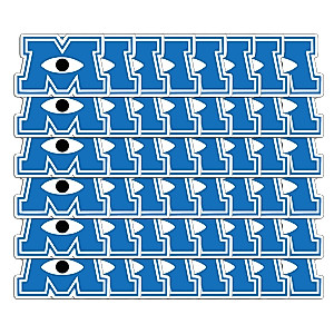 Stickers 48pcs Monsters Skateboard Bumper Inc Laptop Hat Motorcycle M for Kids Teens Adults Wall Decoration Bike Bedroom Car Water Bottles Hard Phone Case