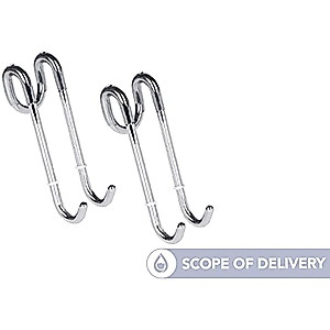 Bamodi Shower Hooks Set - Glass Door Shower Hooks 11 cm - Extremely Lightweight Bathroom Hooks Bath Shower Screen - Use as a Towel Hanger Bathroom Holder Shower Door